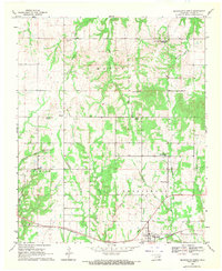 1969 Map of Bennington North, Bryan County, OK — High-Res | Pastmaps